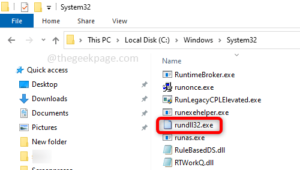 How To Solve Rundll32.exe Error In Windows 10
