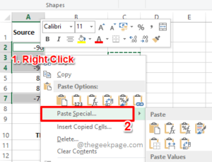 How To Remove Negative Sign From Numbers In Ms Excel