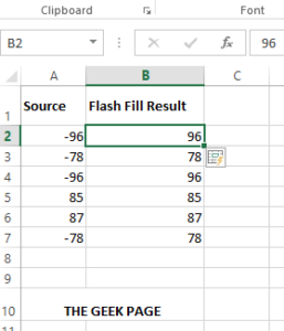 How to Remove Negative Sign from Numbers in MS Excel