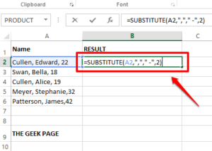 How to Remove Commas from Number Values and Text Values in Excel