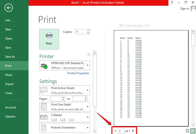 How to Print Only a Specific Part of your Excel Document