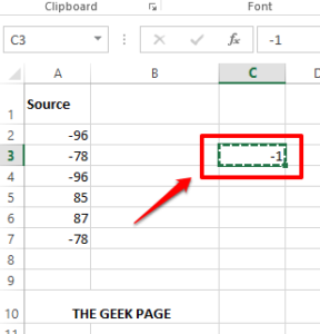 How to Remove Negative Sign from Numbers in MS Excel