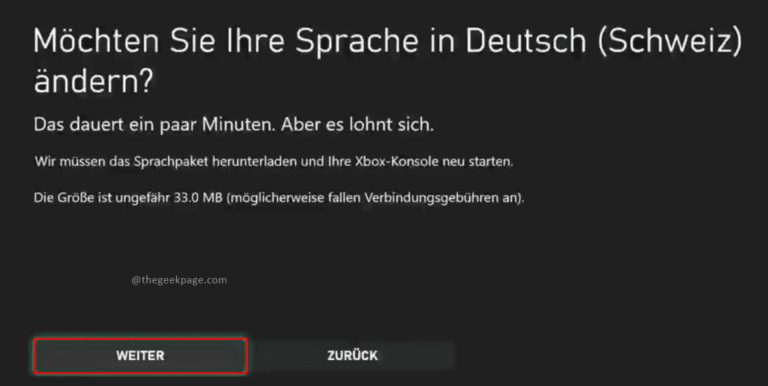 How to change language in Xbox Series X / S