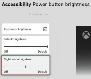 How to use night mode in Xbox Series X / S