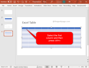 How to Insert Table in a Powerpoint Presentation