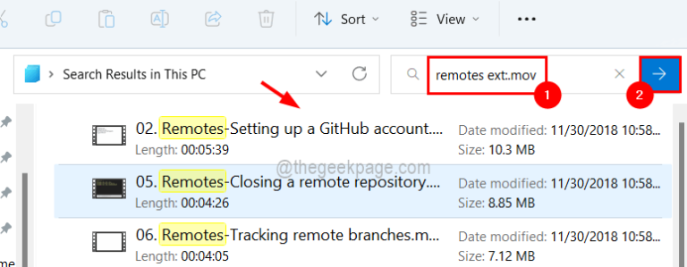 How to Search and Get only Video Files in File Explorer of Windows 11 / 10