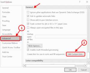 How to create custom lists in Excel Step by Step