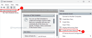 How to View and Clear Tasks History in Task Scheduler in Windows 11 / 10