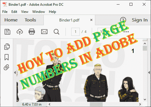 How To Add Page Numbers In Adobe Acrobat