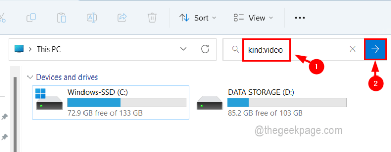 How to Search and Get only Video Files in File Explorer of Windows 11 / 10