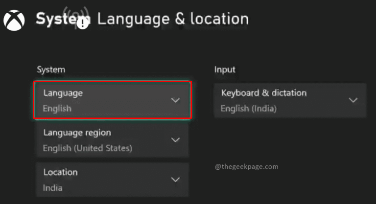 How to change language in Xbox Series X / S