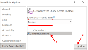 How to Create Macros in Powerpoint step by step