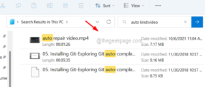 How to Search and Get only Video Files in File Explorer of Windows 11 / 10