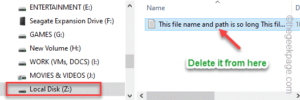 Source Path Too Long while deleting files issue Fix
