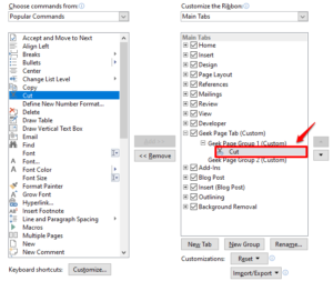 How to Create Your Own Custom Tab in Microsoft Word Ribbon
