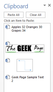 How to Copy and Paste Multiple Items Using Clipboard in MS Word