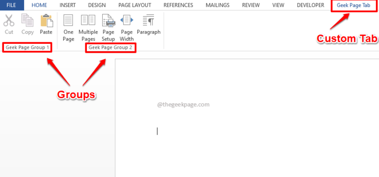 How to Create Your Own Custom Tab in Microsoft Word Ribbon