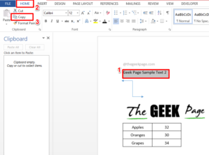 How to Copy and Paste Multiple Items Using Clipboard in MS Word