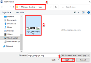 How to Create and Use a Custom Shortcut for a Picture or Logo in ...