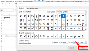 How to Create a Dropdown List with Symbols in Excel