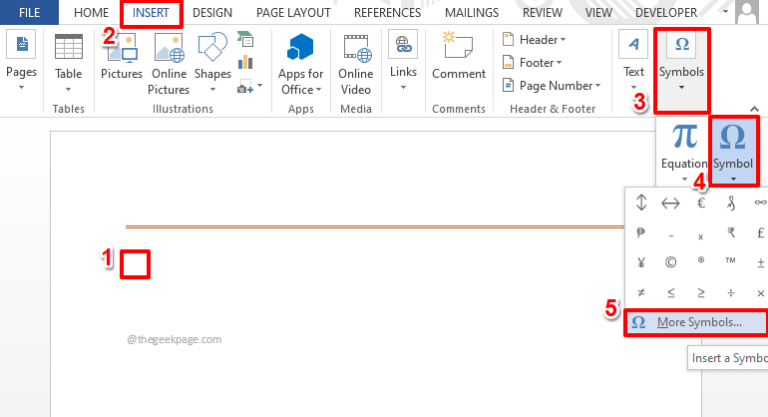 How to Insert Inbuilt and Customized Horizontal Lines to Word Documents