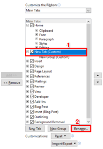 How to Create Your Own Custom Tab in Microsoft Word Ribbon