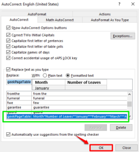 How to Insert Customized Tables Using Shortcuts in Microsoft Word