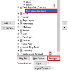 How to Create Your Own Custom Tab in Microsoft Word Ribbon