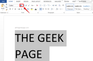 How to Make the Font Size Bigger than 72 Points in Microsoft Word