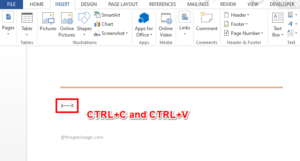 How to Insert Inbuilt and Customized Horizontal Lines to Word Documents