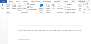 How to Insert Inbuilt and Customized Horizontal Lines to Word Documents
