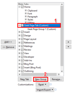 How to Create Your Own Custom Tab in Microsoft Word Ribbon