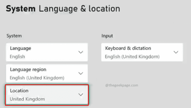 How to change store region in Xbox Series X and Series S