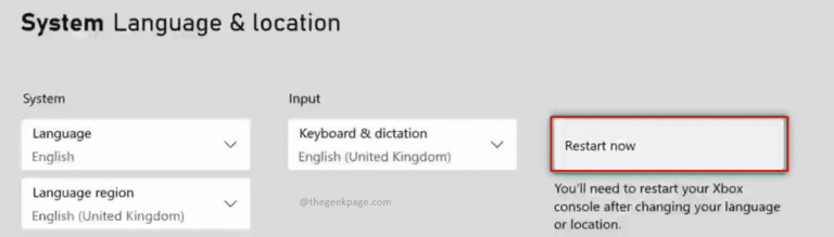 How to change store region in Xbox Series X and Series S