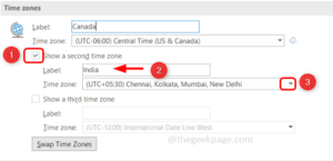 How To Add / Remove Additional Time Zones In Microsoft Outlook