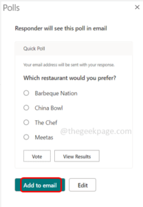 How To Create A Poll In Microsoft Outlook
