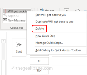 How To Create, Manage And Use Quick Steps In Microsoft Outlook