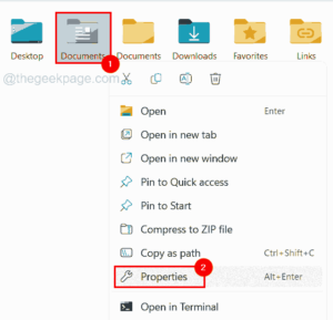How to Restore Default Location of Documents folder in Windows 11, 10