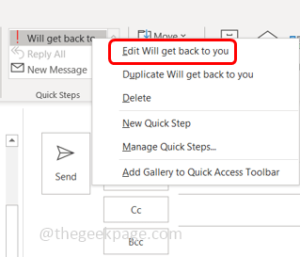 How To Create, Manage And Use Quick Steps In Microsoft Outlook