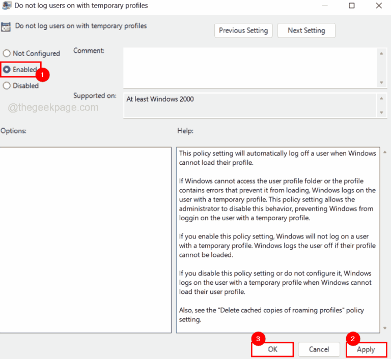 How to Stop Users with Temporary Profiles from logging in Windows 10 / 11