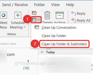 How To Cleanup Mailbox or Reduce the Mailbox Size In Microsoft Outlook