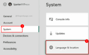 How to change store region in Xbox Series X and Series S