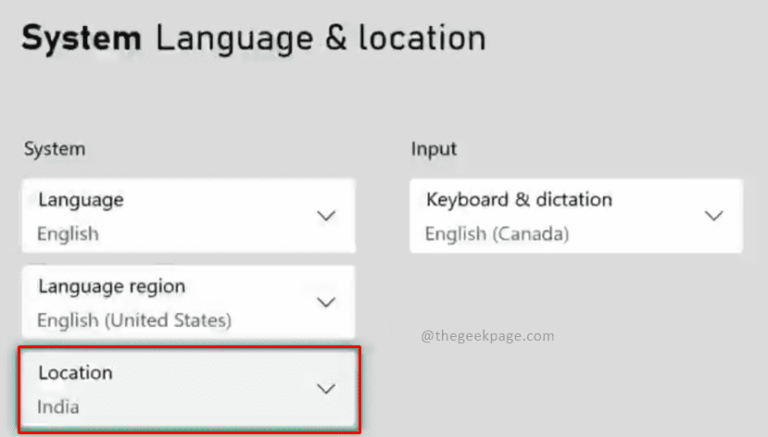 How to change store region in Xbox Series X and Series S