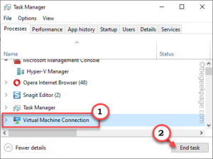 The application encountered an error while attempting to change the ...