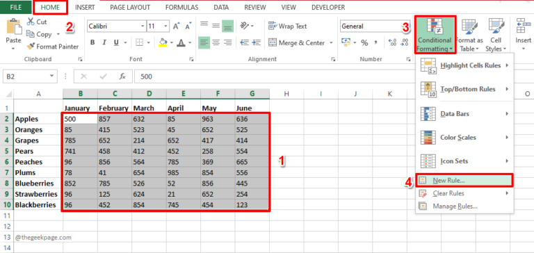 How to Color Alternate Rows or Columns in MS Excel