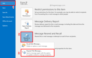 How to Recall or Replace a Sent Email on MS Outlook
