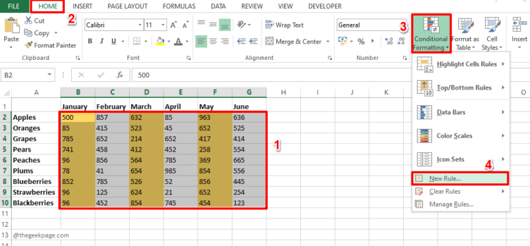 How to Color Alternate Rows or Columns in MS Excel