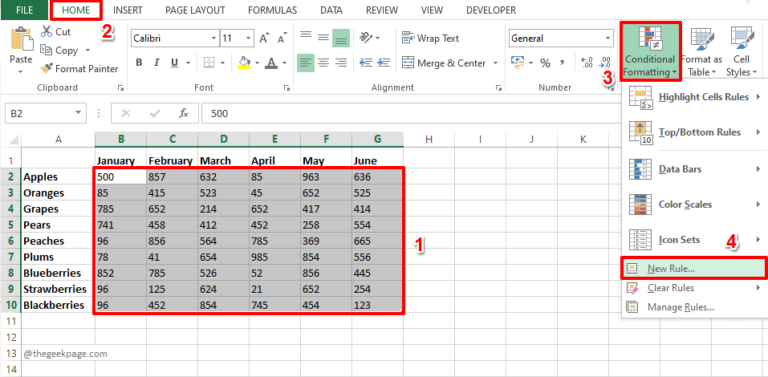 How to Color Alternate Rows or Columns in MS Excel