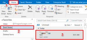 How to Recall or Replace a Sent Email on MS Outlook