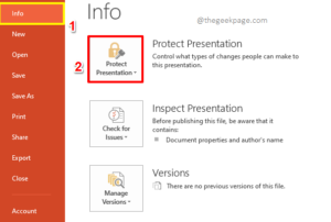 How to Protect your PowerPoint Document with a Password